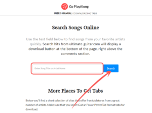 GPファイルを開く『Go PlayAlong』は無料のTAB譜も探せる最強ツール！